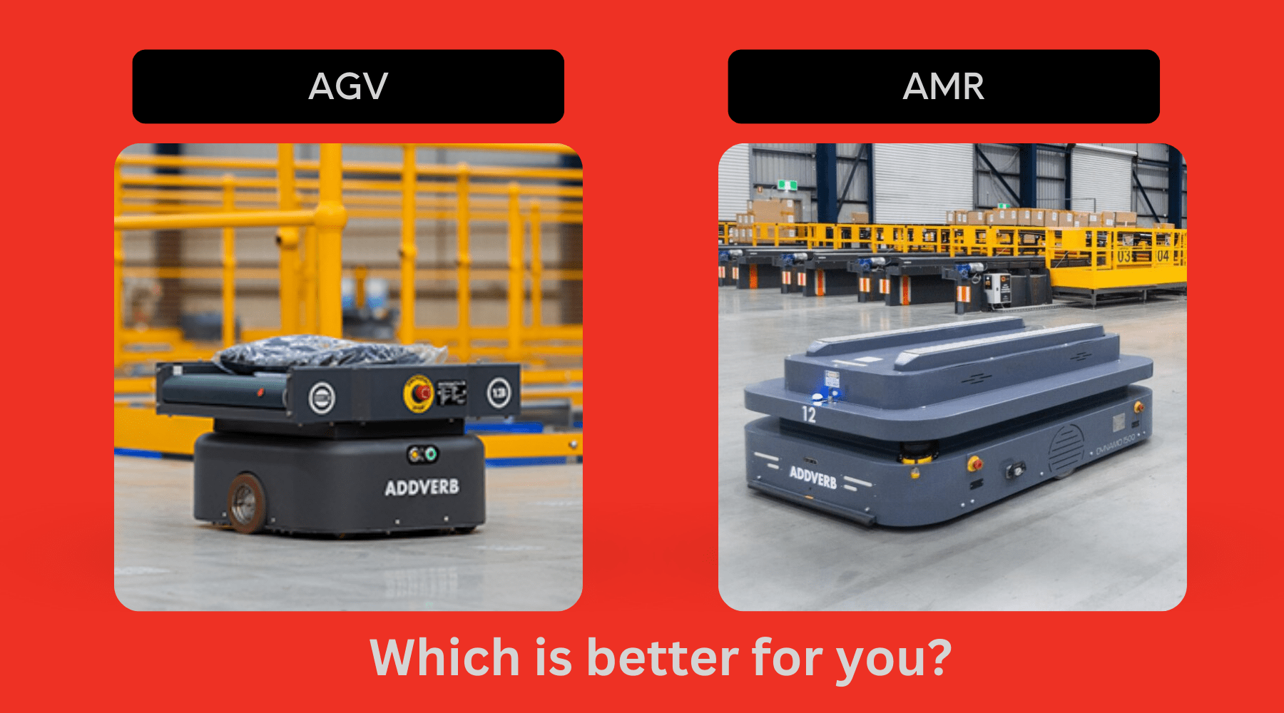 AGV vs AMR: Which is better for your Industry!