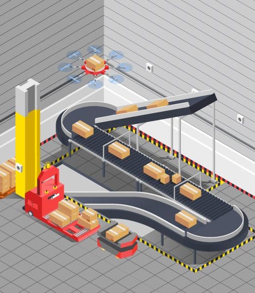 Warehouse Manufacturing Belt