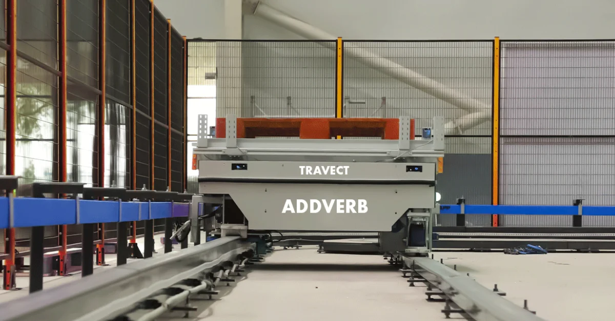 Travect: Rail Guided Vehicle for high throughput by Addverb